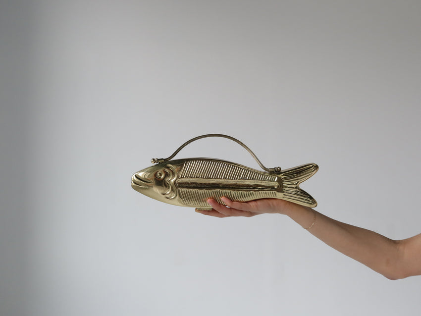 Fishy - Luxury Handcrafted Gold Fish Clutch | Wedding Bag | VIN. – Vin.